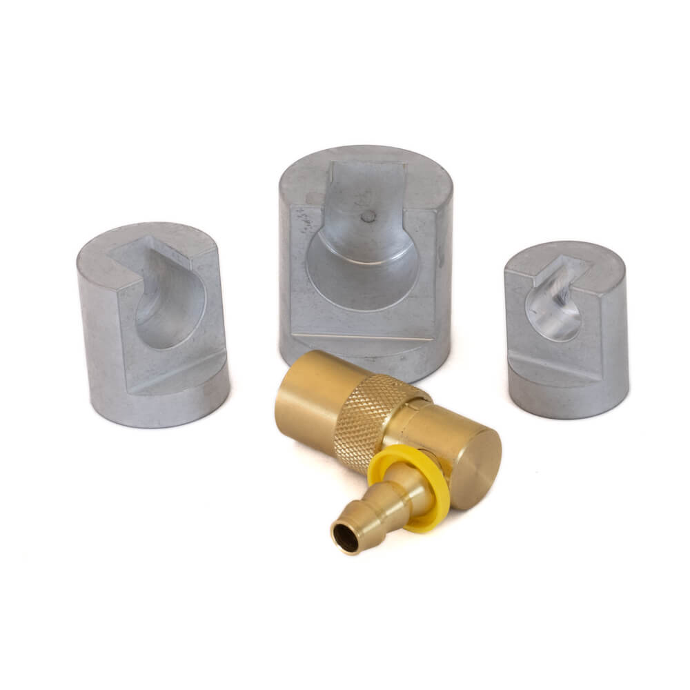 Barb-Tech™ Custom Mold Mandrel Set for 90°, High-Flow Quick Disconnect